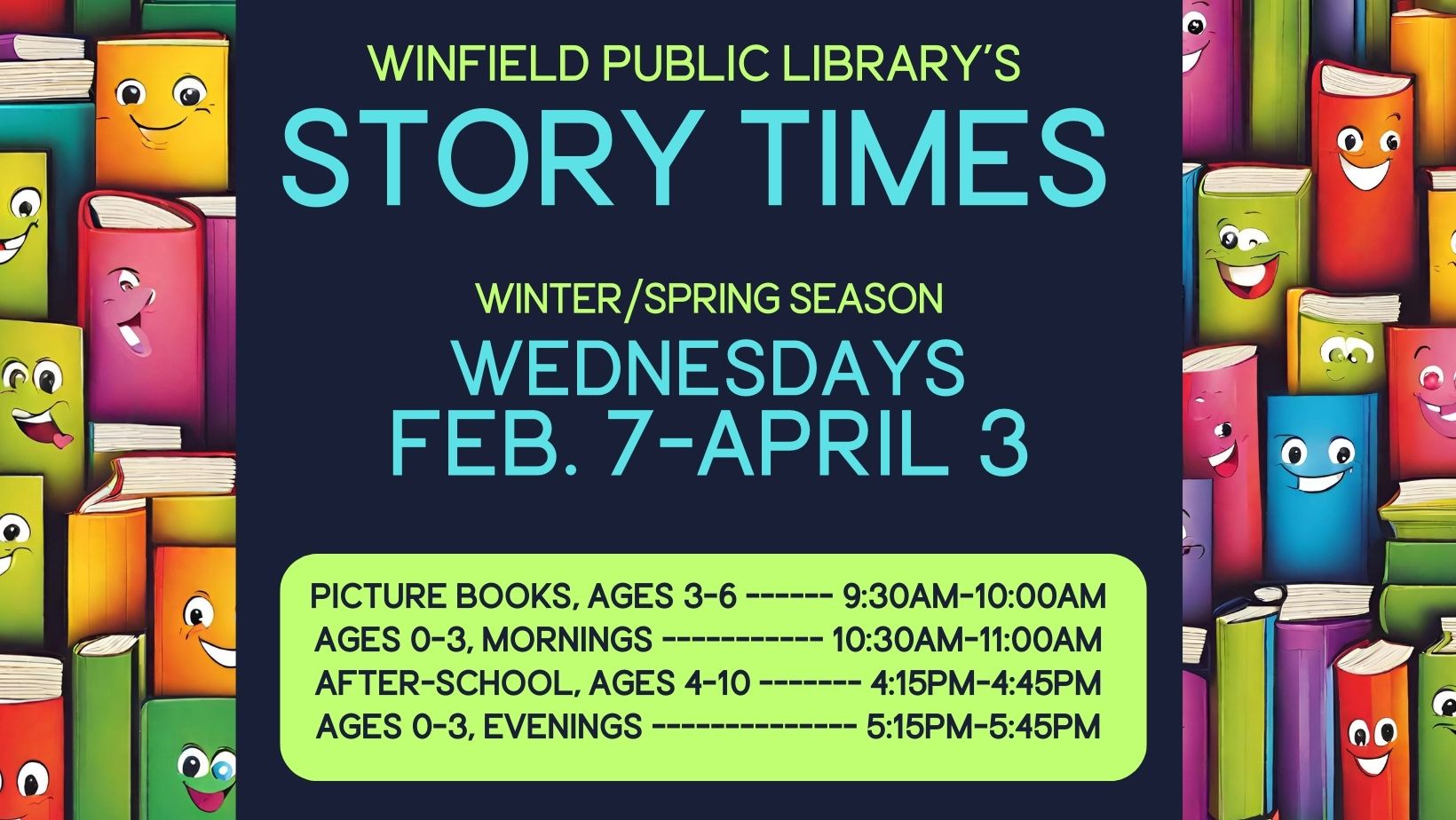 Tippy Tales (ages 0-4) morning | Winfield Public Library